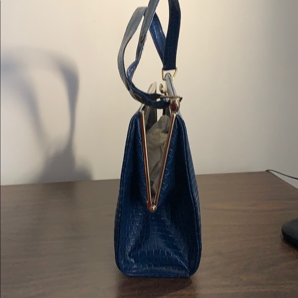 Bags | Vintage Royal Blue Handbag | Poshmark